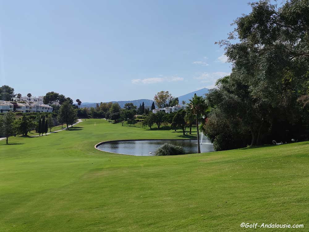 Le parcours de golf de Aloha à Marbella sur la Costa del Sol en Andalousie